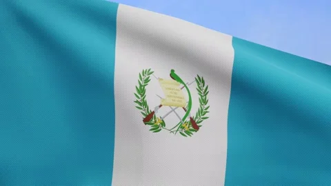 3D, Guatemalan flag waving on wind. Guat... | Stock Video | Pond5