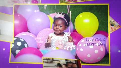 3D Happy Birthday Slideshow | Colorful Opener ~ After Effects #233631395