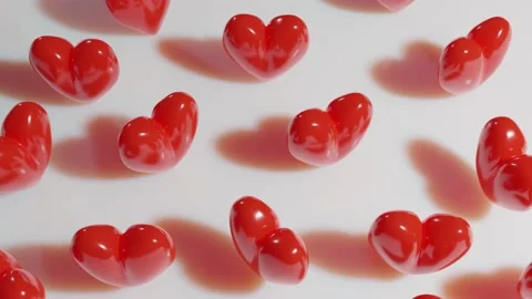 3d heart render seamless loop 4k. 3D Ren... | Stock Video | Pond5