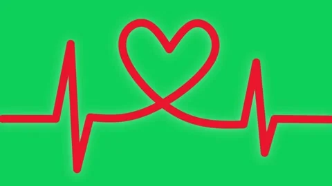 3d heart rotation animation on green scr... | Stock Video | Pond5