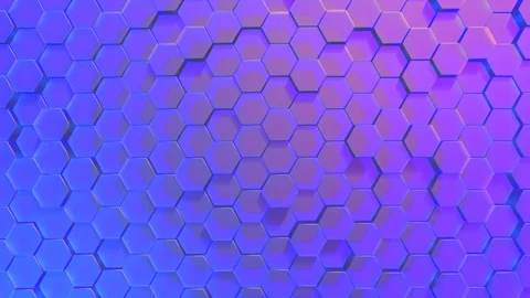 3D Hexagon Wall Pattern Loop | Stock Video | Pond5
