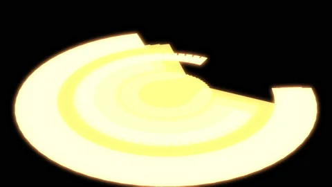 3D HUD Arc Offset A Blinking Yellow X60 ... | Stock Video | Pond5