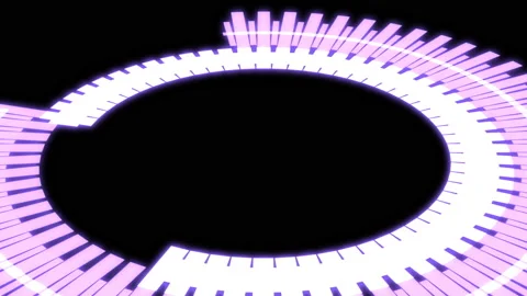 3D HUD Arc Offset A Blinking Purple X60 ... | Stock Video | Pond5