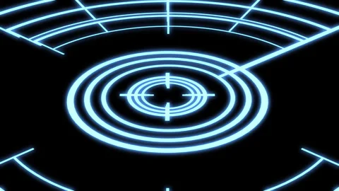 3D HUD Rader Radial Graph Scan Circle X6... | Stock Video | Pond5
