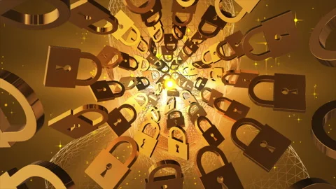 3D Human head with lock effect in front ... | Stock Video | Pond5