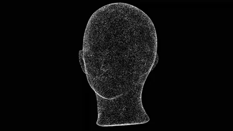 3D Human head rotates on black bg. Objec... | Stock Video | Pond5