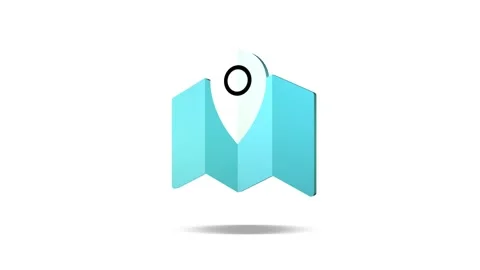 3D icon. Map. Rotation. Infographics. Wh... | Stock Video | Pond5