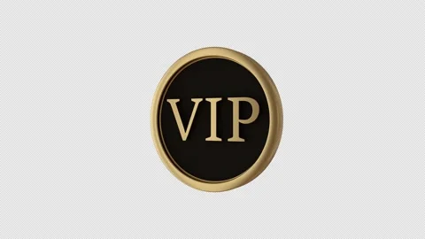 3D icon VIP animation With Alpha Channel | Stock Video | Pond5