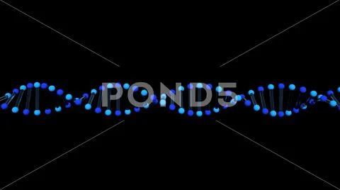 3d image cell structure of a gene, dna model, elements isolated on ...