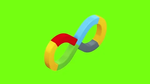 Green Infinity Icon Stock Video Footage | Royalty Free Green Infinity ...