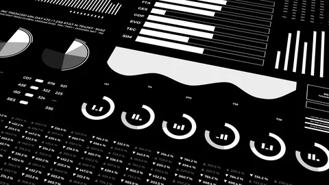 3d infographics animation 4K. Transparen... | Stock Video | Pond5