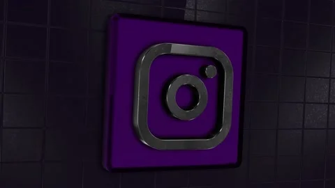 3d instagram logo animation | Stock Video | Pond5
