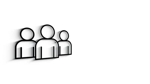 3D Line Icon referral program Animation ... | Stock Video | Pond5