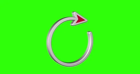 3d loading process round arrow loop anim... | Stock Video | Pond5