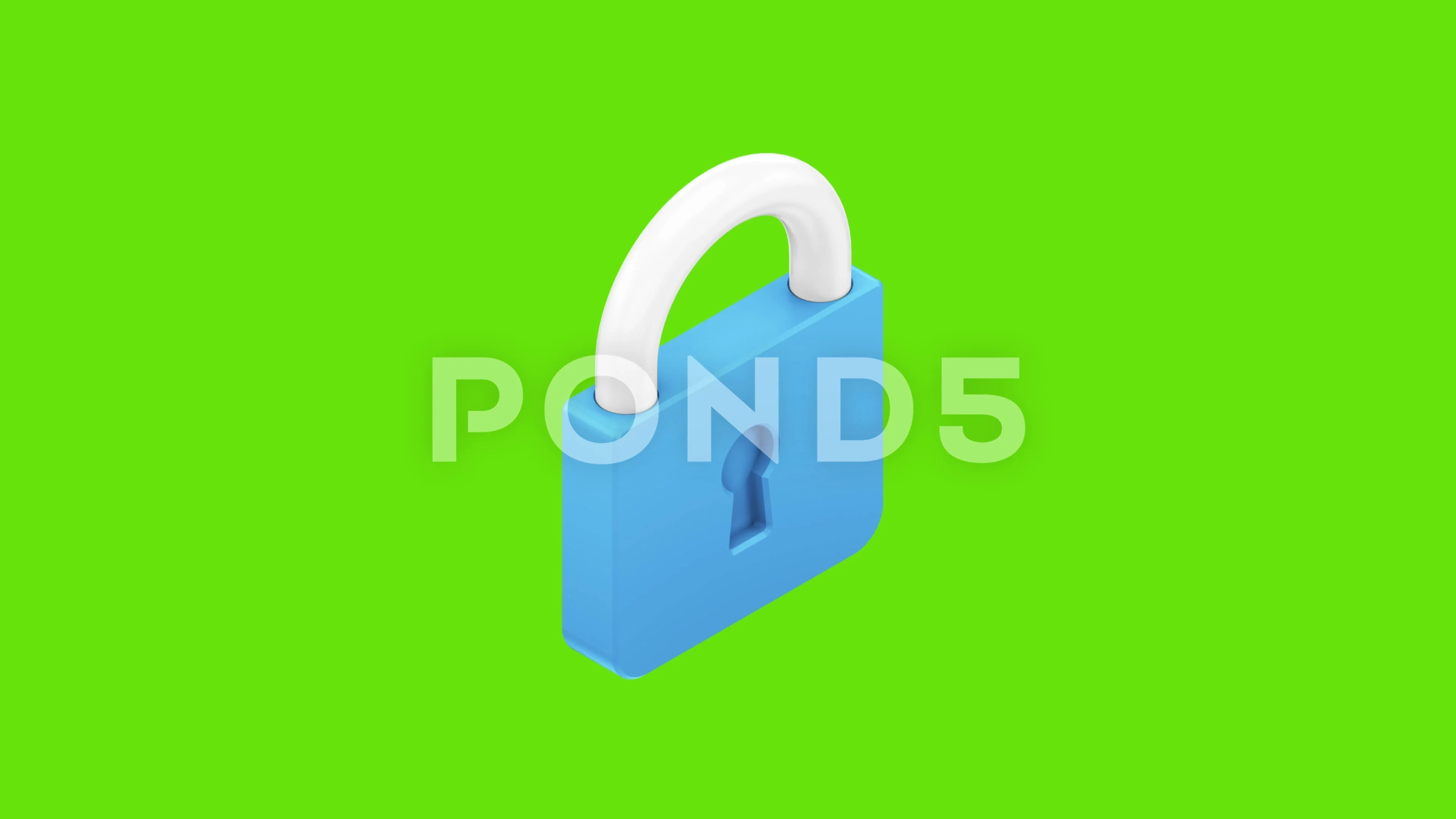 3d Lock Icon