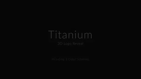 After Effects Template: 3D Logo Reveal (Titanium) #243129301