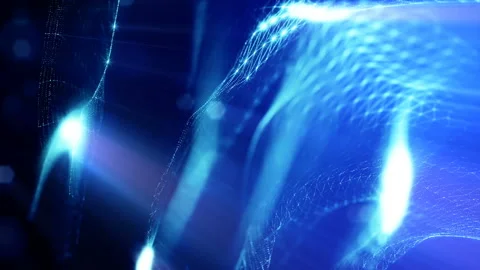 3d loop abstract animation of glow parti... | Stock Video | Pond5
