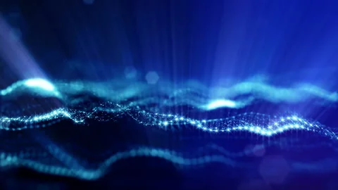 3d loop abstract animation of glow parti... | Stock Video | Pond5