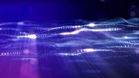 3d loop abstract animation of glow parti... | Stock Video | Pond5