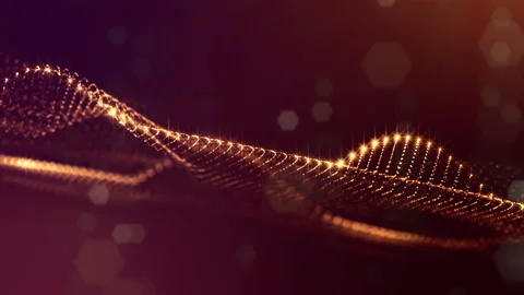 3d loop abstract particles animation wit... | Stock Video | Pond5