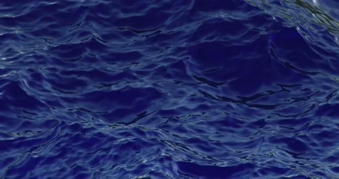 3D Loop animation with blue waves on the... | Stock Video | Pond5