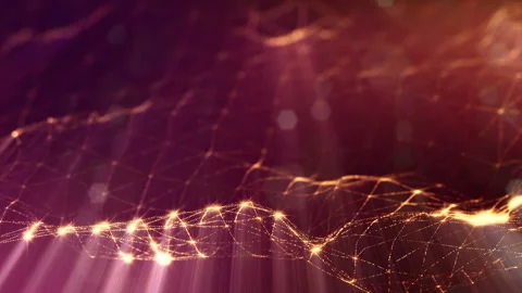 3d loop particles animation with depth o... | Stock Video | Pond5