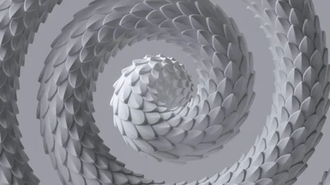 3d looped animation of a white snake ski... | Stock Video | Pond5