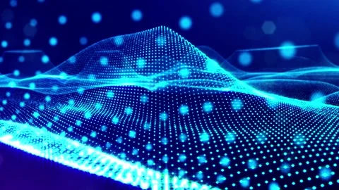 3d looped bg data flow concept, sci-fi b... | Stock Video | Pond5