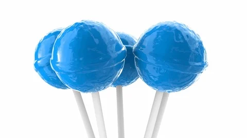 3D looping animation of the blue lollipo... | Stock Video | Pond5