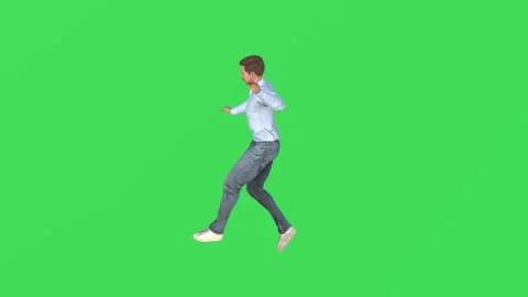 3d male actor on green screen falling do... | Stock Video | Pond5