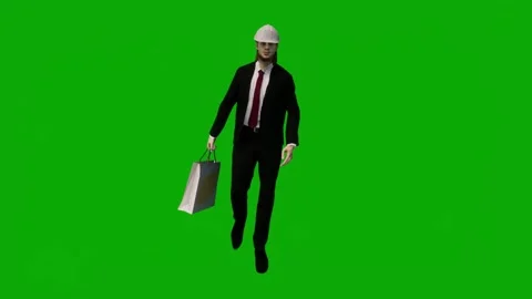 3d male construction engineer animated o... | Stock Video | Pond5