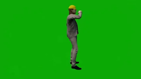 3d male construction engineer animated o... | Stock Video | Pond5