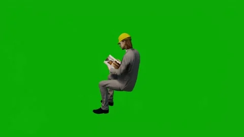 3d male construction engineer animated o... | Stock Video | Pond5