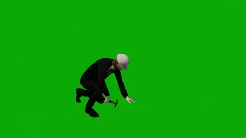 3d male contractor engineer animated on ... | Stock Video | Pond5