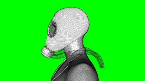 Gas Mask 3D Stock Videos – Royalty-Free HD & 4K Videos | Pond5