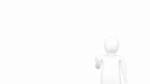 3D man imagining copy spaces ~ After Effects #8621558