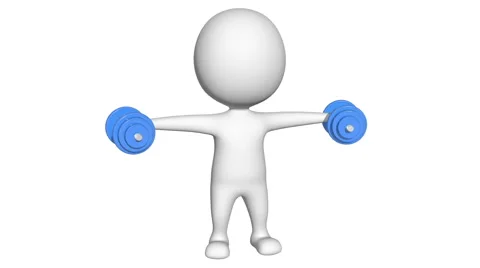 Weightlifting Animation Stock Video Footage | Royalty Free ...