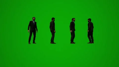 3D marketing man on green screen talking... | Stock Video | Pond5