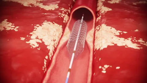 3D Medical Illustration Of Balloon Stent... | Stock Video | Pond5