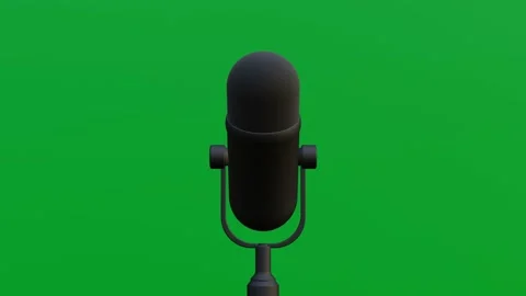 Microphone Green Screen Mic Stock Videos – Royalty-Free HD & 4K Videos