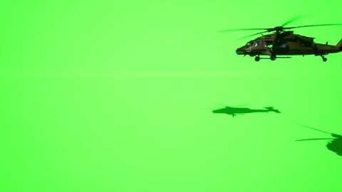 3D Military Helicopter, on patrol, green... | Stock Video | Pond5