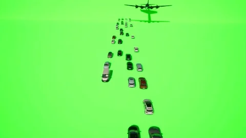 3D Model Aircraft Flying, On a Green Scr... | Stock Video | Pond5