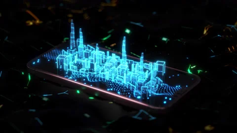 Hologram Frame Stock Footage ~ Royalty Free Stock Videos | Pond5