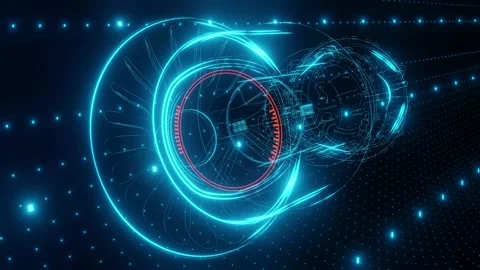 3D Model Detailed Silhouette of Jet Engi... | Stock Video | Pond5