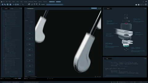 3D Model Interface for Robot Dog Assista... | Stock Video | Pond5