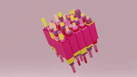 3d Model, with motion boxes. background ... | Stock Video | Pond5