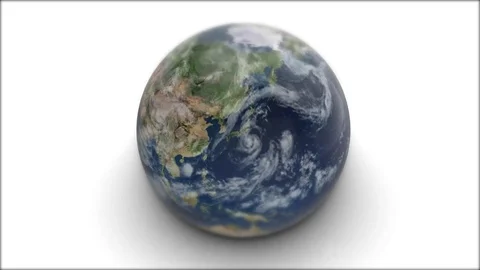 3d model of planet earth. Earth rotates ... | Stock Video | Pond5