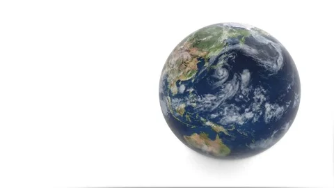 3d model of planet earth. Earth rotates ... | Stock Video | Pond5