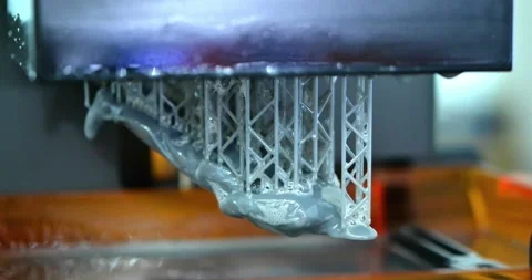 Stereolithography 3D Print Stock Footage ~ Royalty Free Stock Videos | Pond5