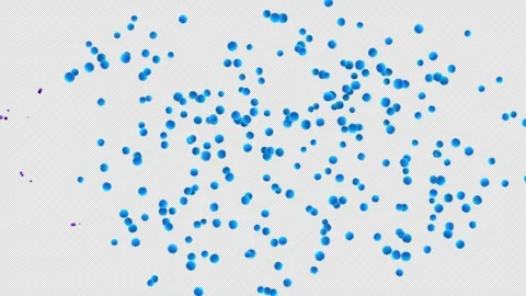 3D model of virus cell destruction of he... | Stock Video | Pond5